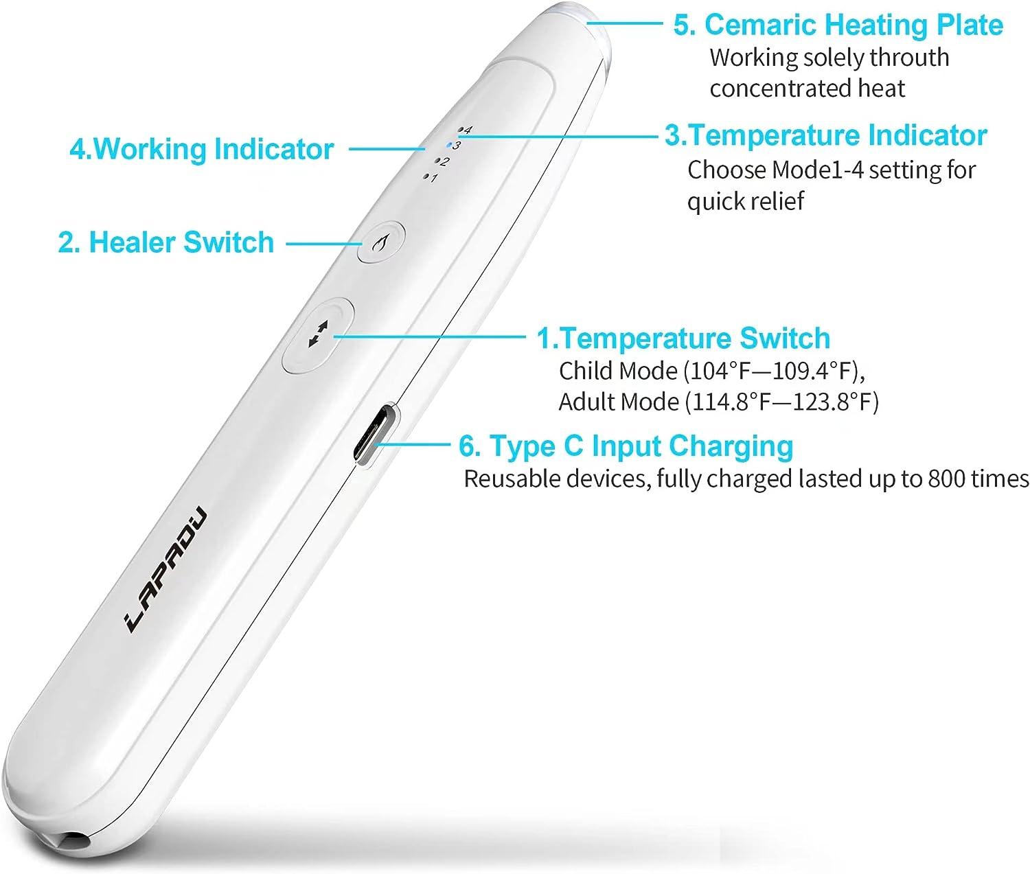 LAPADU Electronic Insect Sting Relief Tool - FDA-Cleared Fast Relief ...