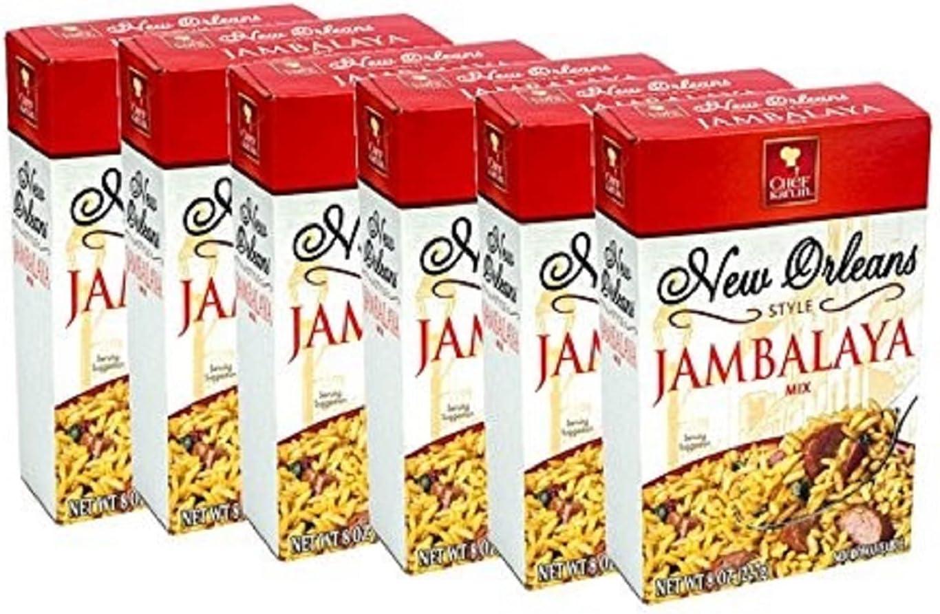 Chef Karlin New Orleans Style Jambalaya Rice - 6 Pack (8 oz ...
