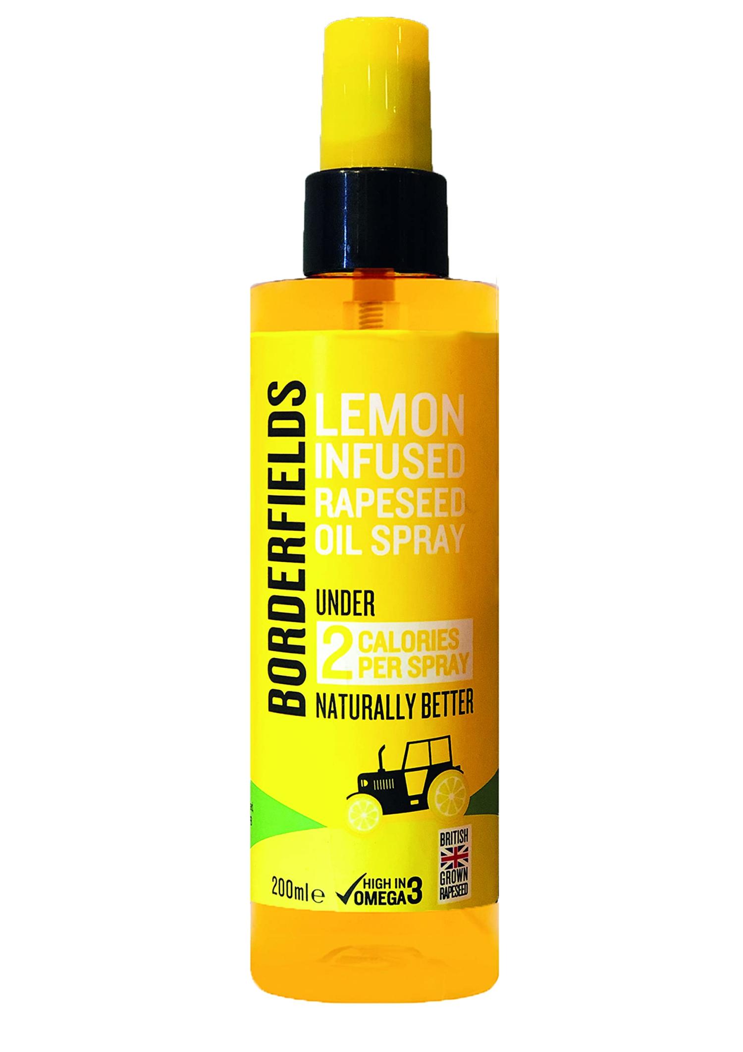 Borderfields Lemon Rapeseed Oil Spray 200ml - Natural Lemon Flavor ...