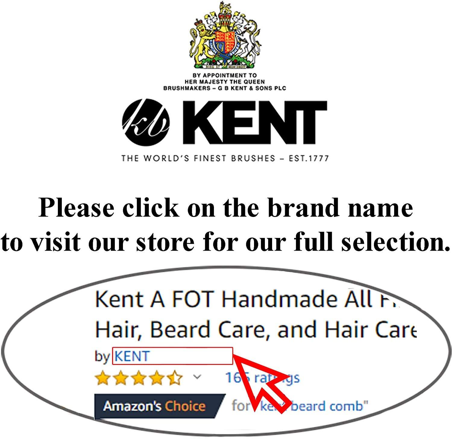 Kent 9T Graphite Detangler Hair Comb - Handmade in England, Fine & Wide ...