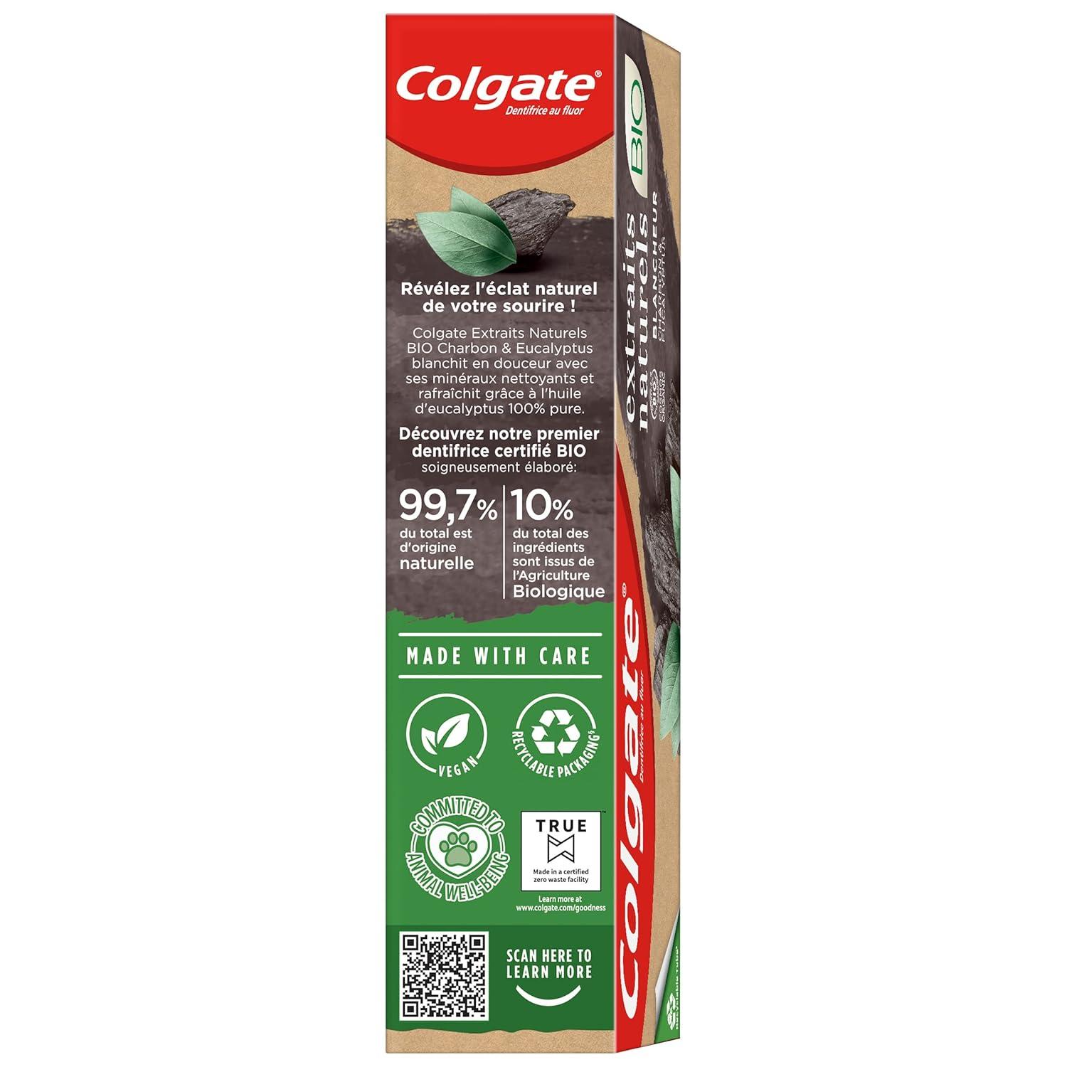 Colgate Organic Toothpaste with Natural Extracts - 99.7% Natural ...