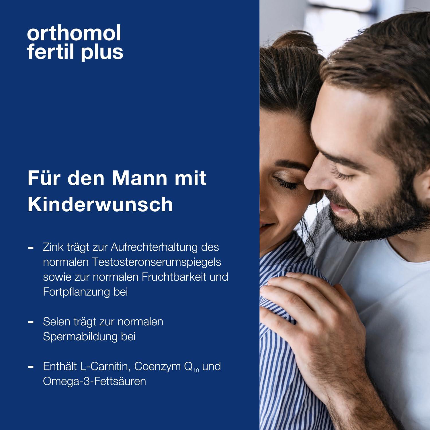 Orthomol Fertil Plus for Men | Boost Male Fertility with Zinc ...
