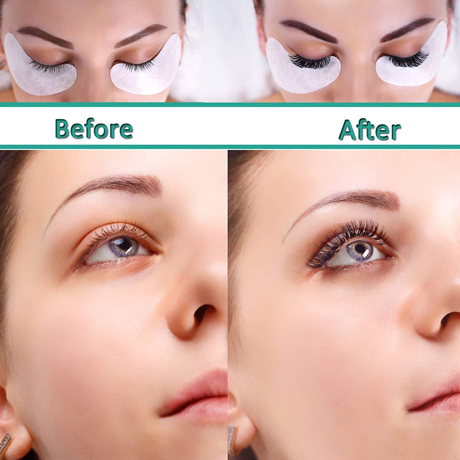 50 Pair Under Eye Gel Patches for Eyelash Extensions - Lint Free ...