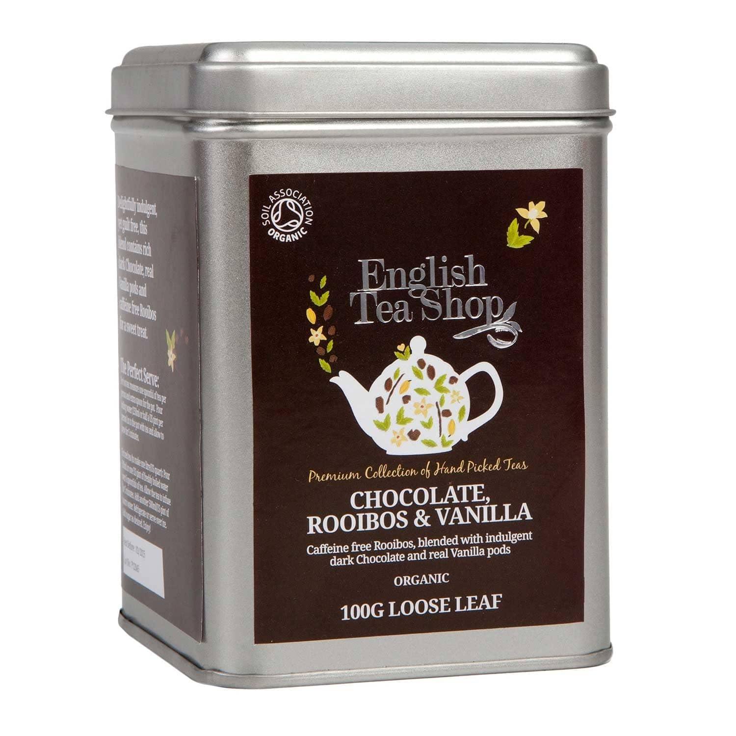 Organic Chocolate Rooibos & Vanilla Loose Tea - 100g Tin | ETS ...