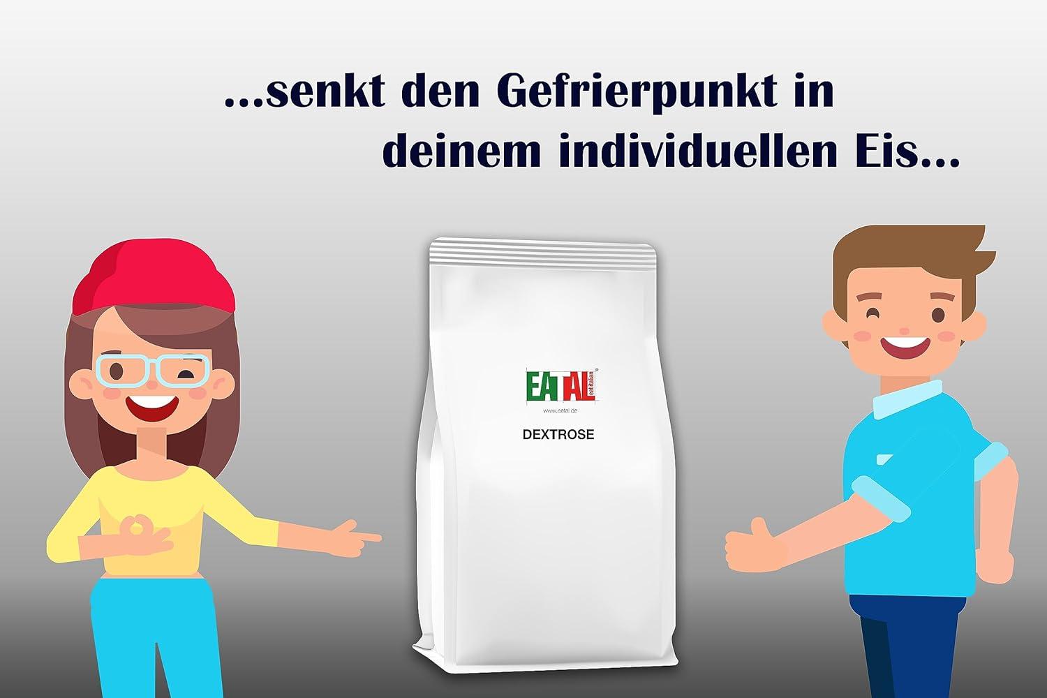 EATAL Dextrose Powder - Premium 1000g for Ice Cream Production ...