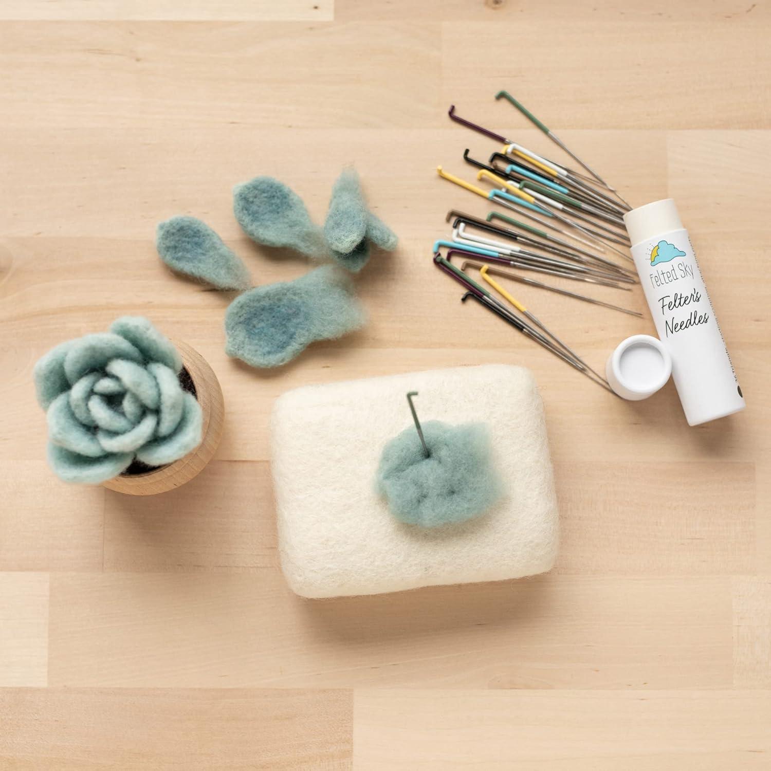 Needle Felting Needles Variety Pack | 25 Color Coded Gauges for Wool ...