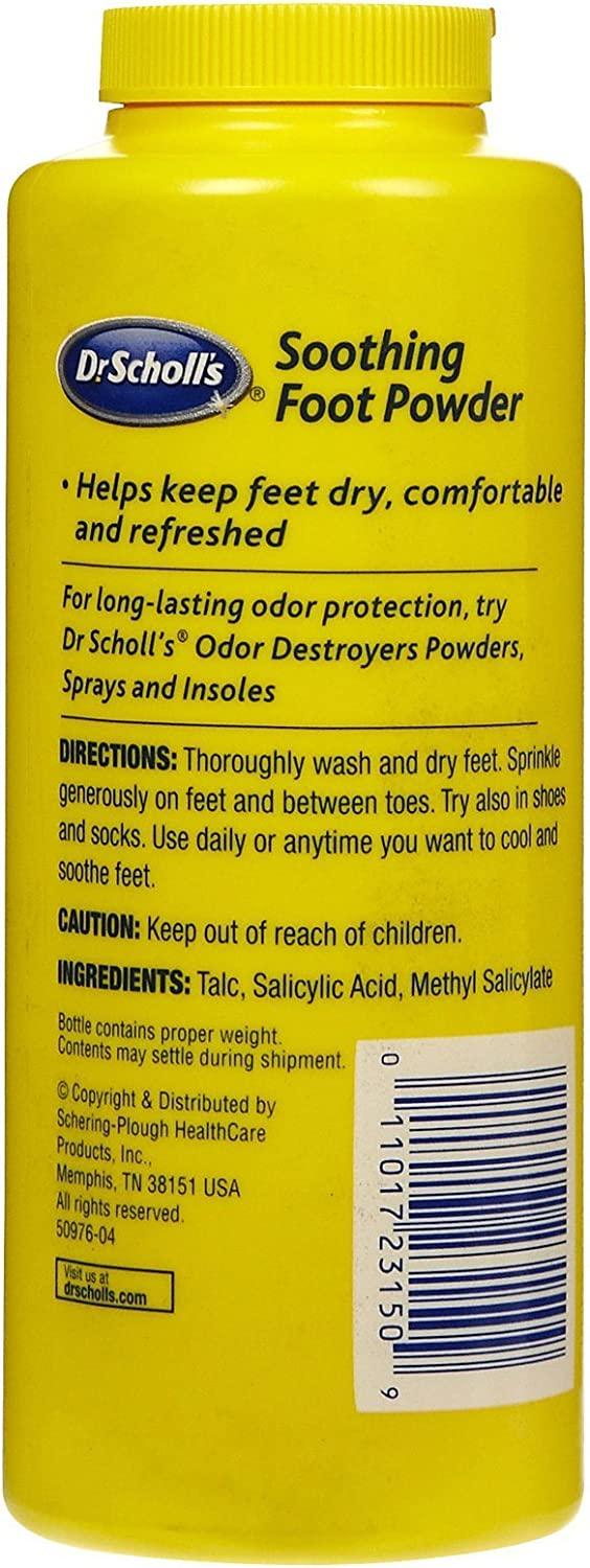 Dr. Scholl's Original Foot Powder 7oz - Cools and Soothes for Ultimate ...