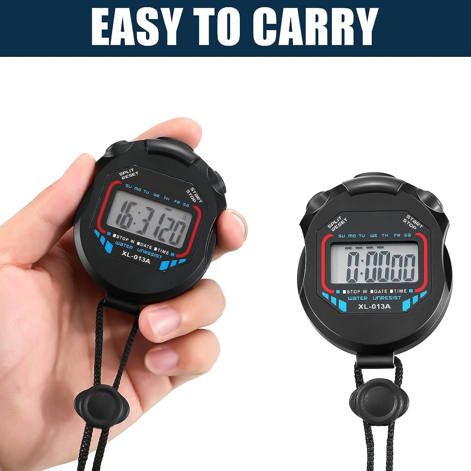 Digital Stopwatch Timers Sports Stopwatch Water Resistant Stopwatch ...