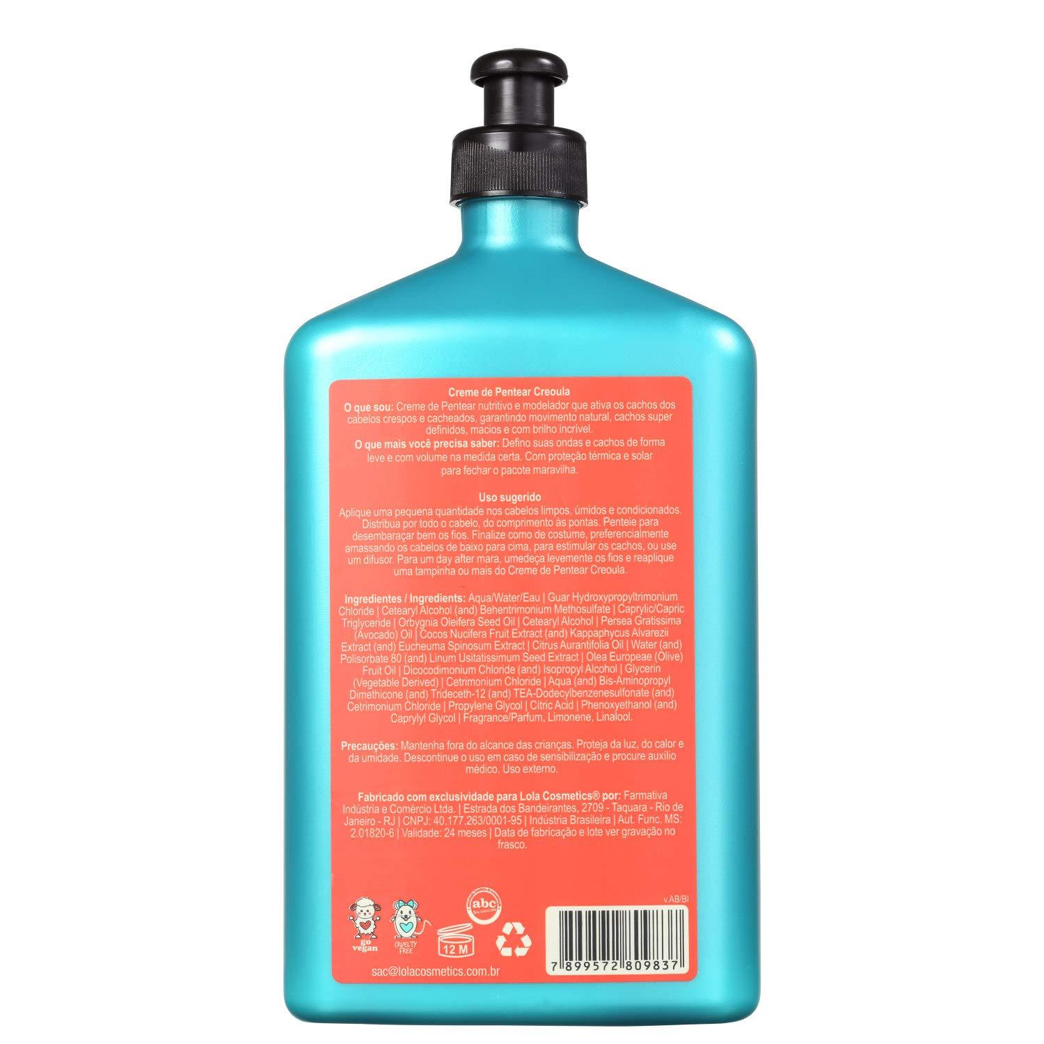 Lola Afro Collection Creoula Linha - 500g Combing Cream (17.6 oz ...