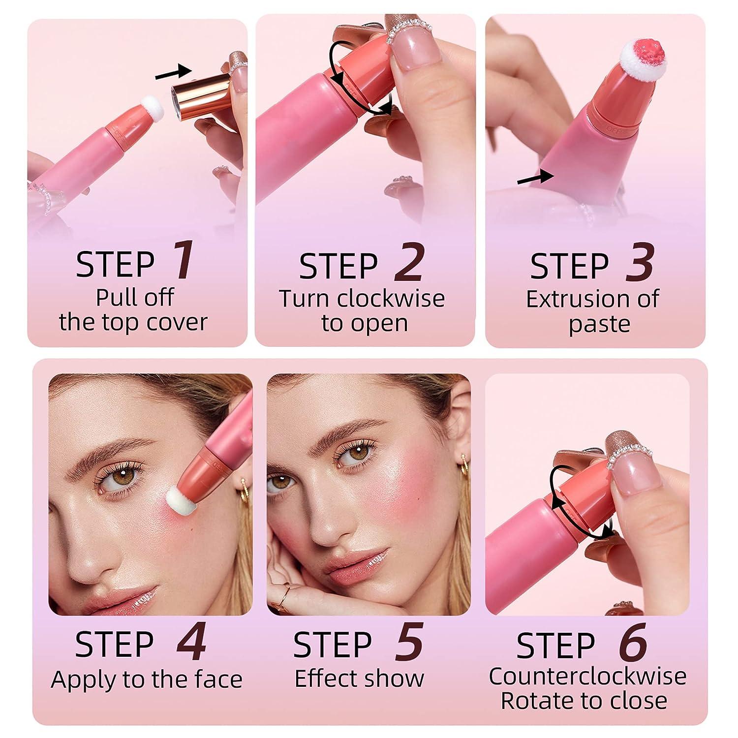 Maepeor Blush Beauty Wand - Silky Smooth Creamy Matte Liquid Blush Stick (Color 01) | Buy Now ...