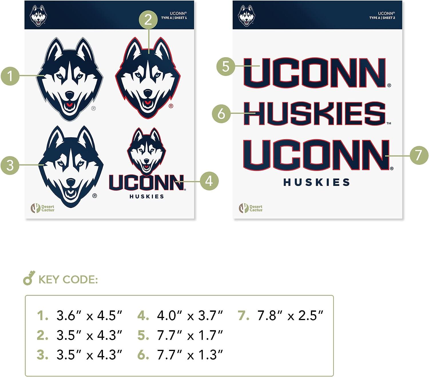 University of Connecticut Huskies UConn Vinyl Decal - Laptop, Water ...