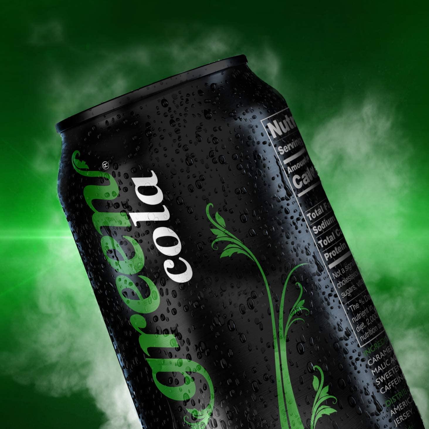 Green Cola - Sugar Free & Zero Calories, Naturally Sweetened with ...