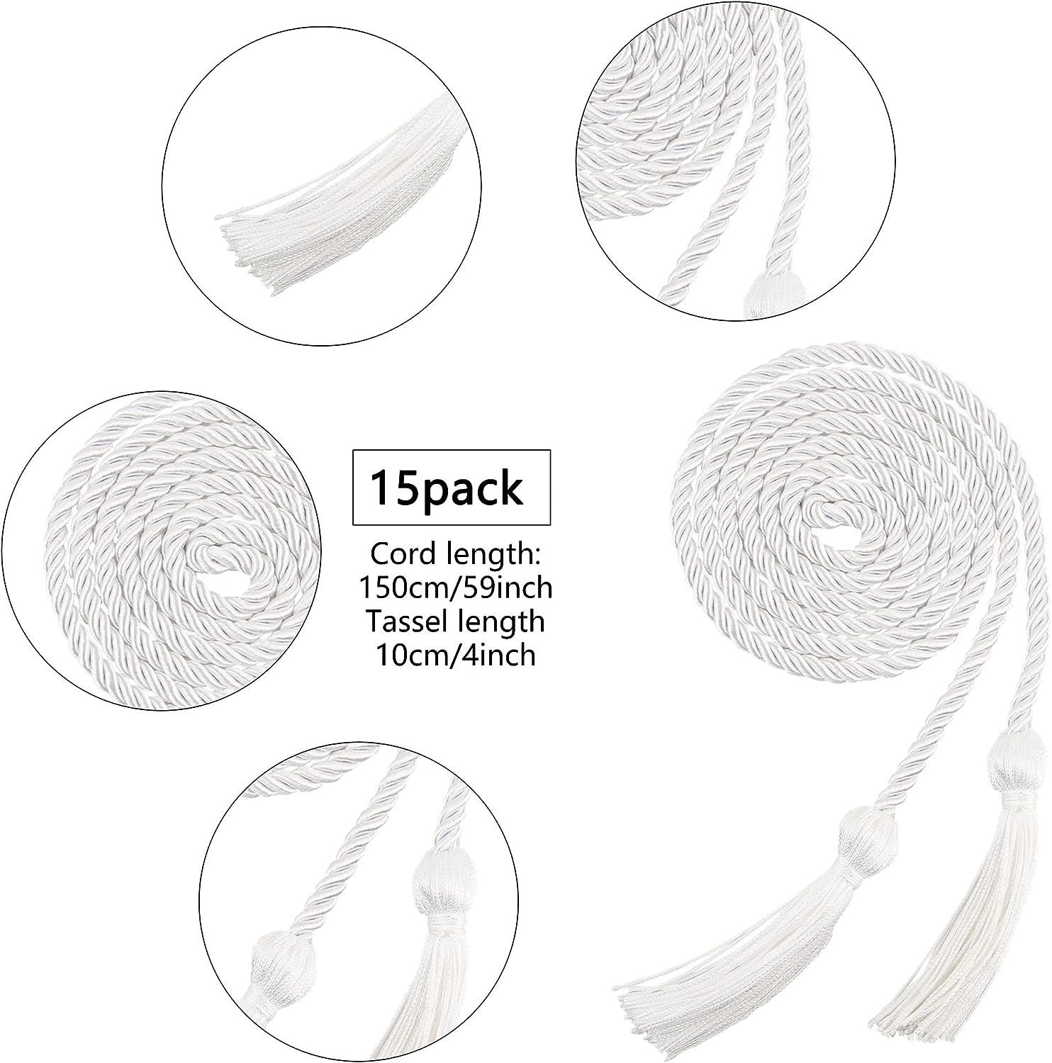 Rcanedny 15-Piece White Graduation Honor Cord Set for Students ...