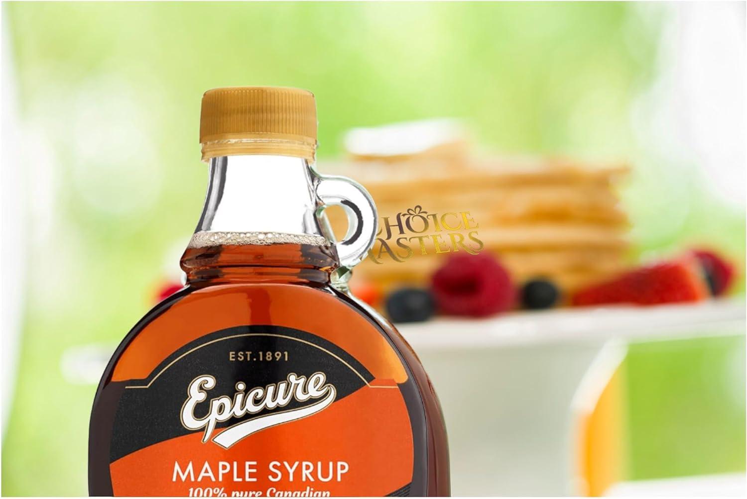 Maple Syrup - 100% Pure Canadian Maple Syrup Grade A Amber Rich Maple ...