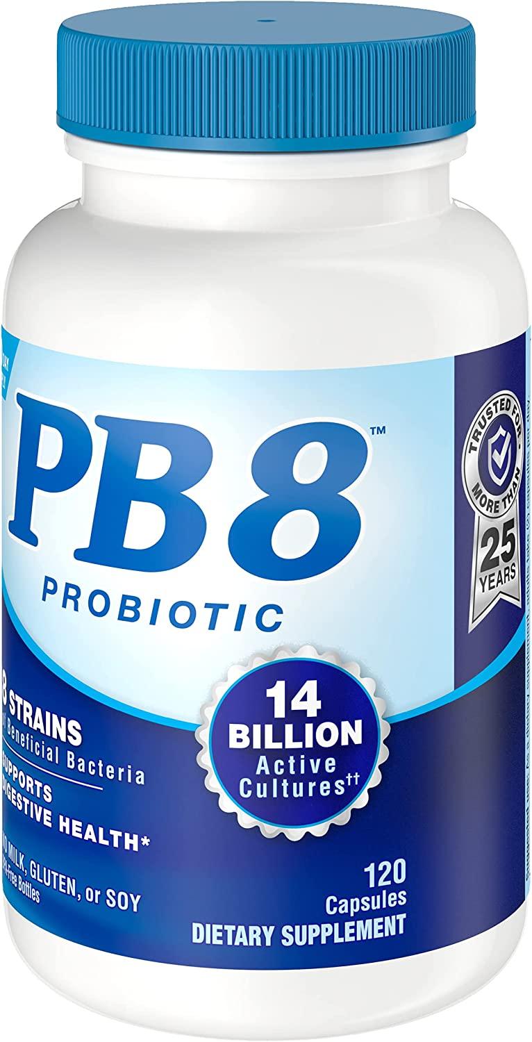 Nutrition Now PB 8 Probiotic Acidophilus - 120 Count x 3 Pack ...