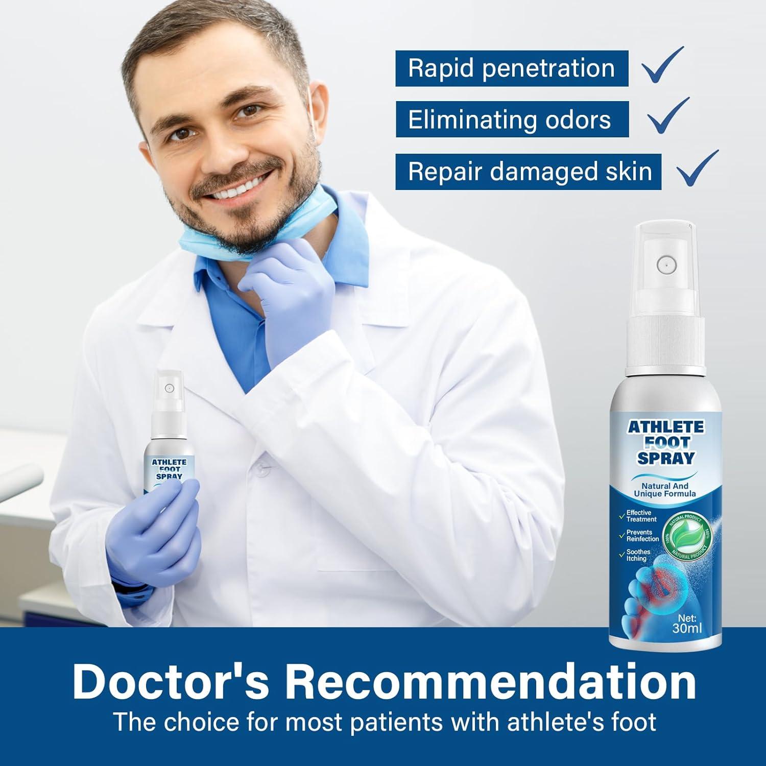 Professional Athlete's Foot Treatment Spray - Relieve Odor, Itching ...