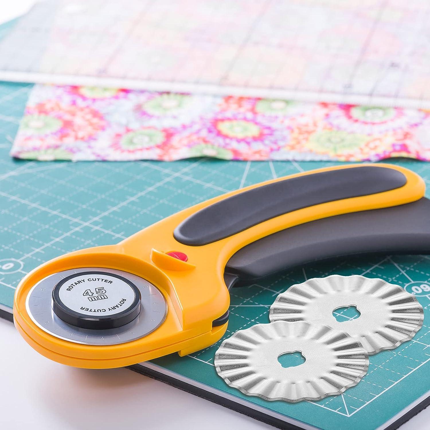 20 Pack 45mm Wave Rotary Blade Replacement Cutter - Pinking Refill ...