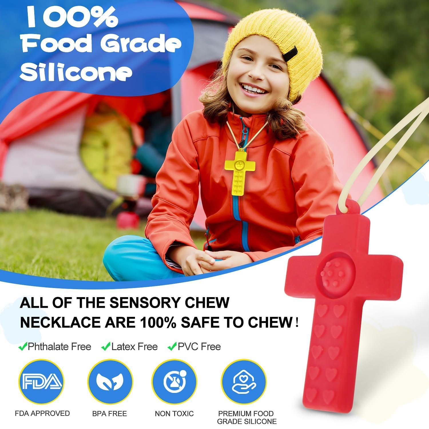 Kau-Hall Chain Olele | 3-Part Sensory Chewing Set for Kids | Silicone ...