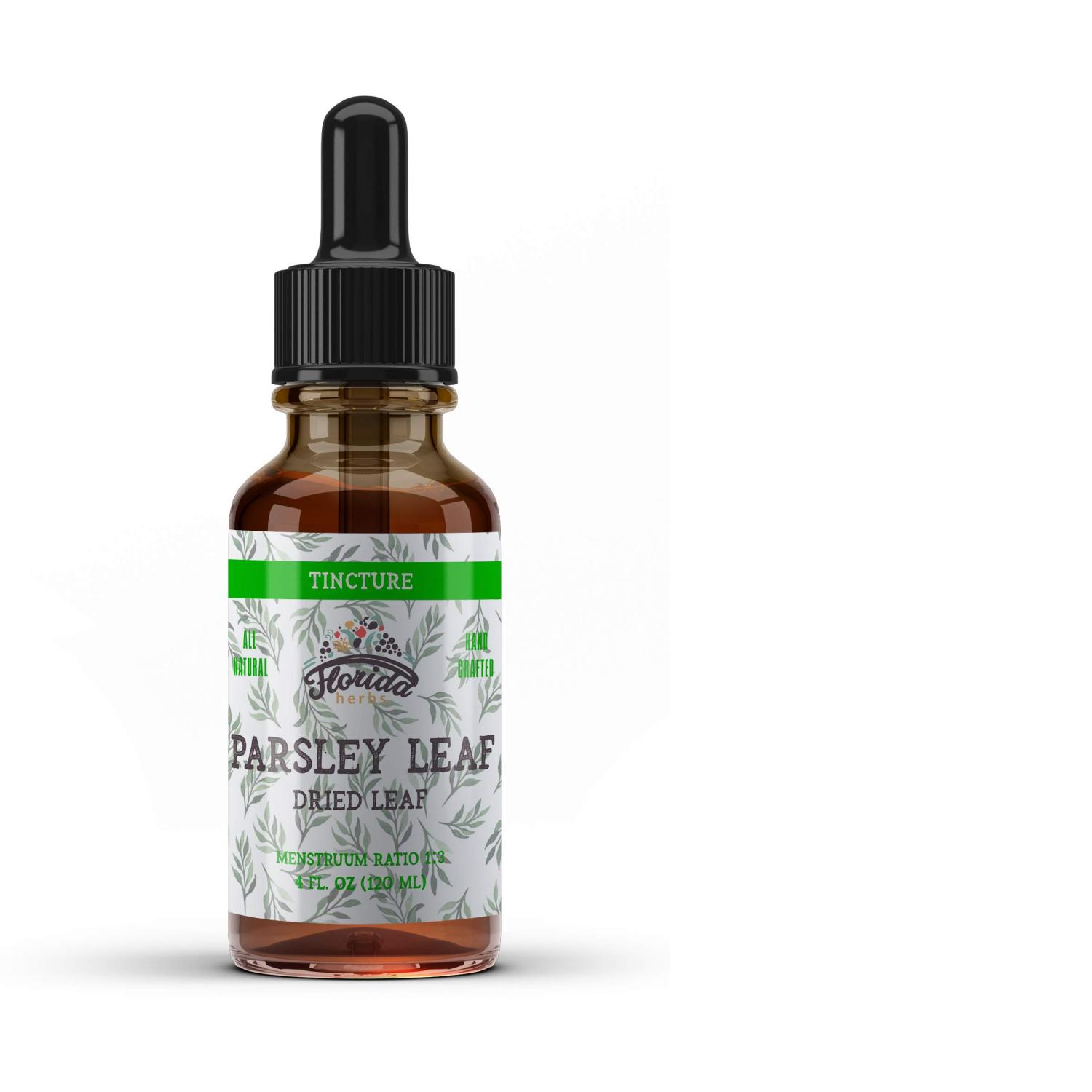 Organic Parsley Leaf Tincture - 4 Oz Alcohol-Free Extract for Bladder ...