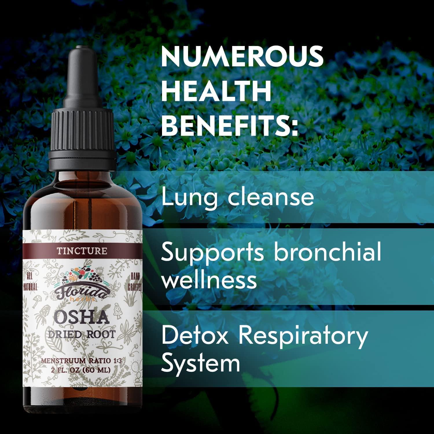 Organic OSHA Tincture - Quit Smoking Liquid - Natural Lung Detox - Alcohol-Free Drops - Made in ...