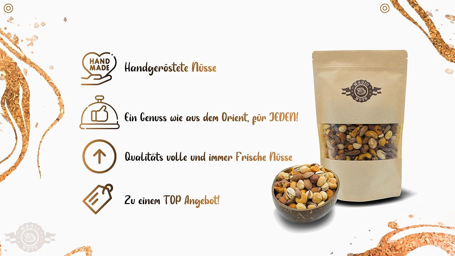 Buy Magic Nuts Premium Nut Mix - Roasted & Salted Macadamias Almonds Cashews Pistachios ...