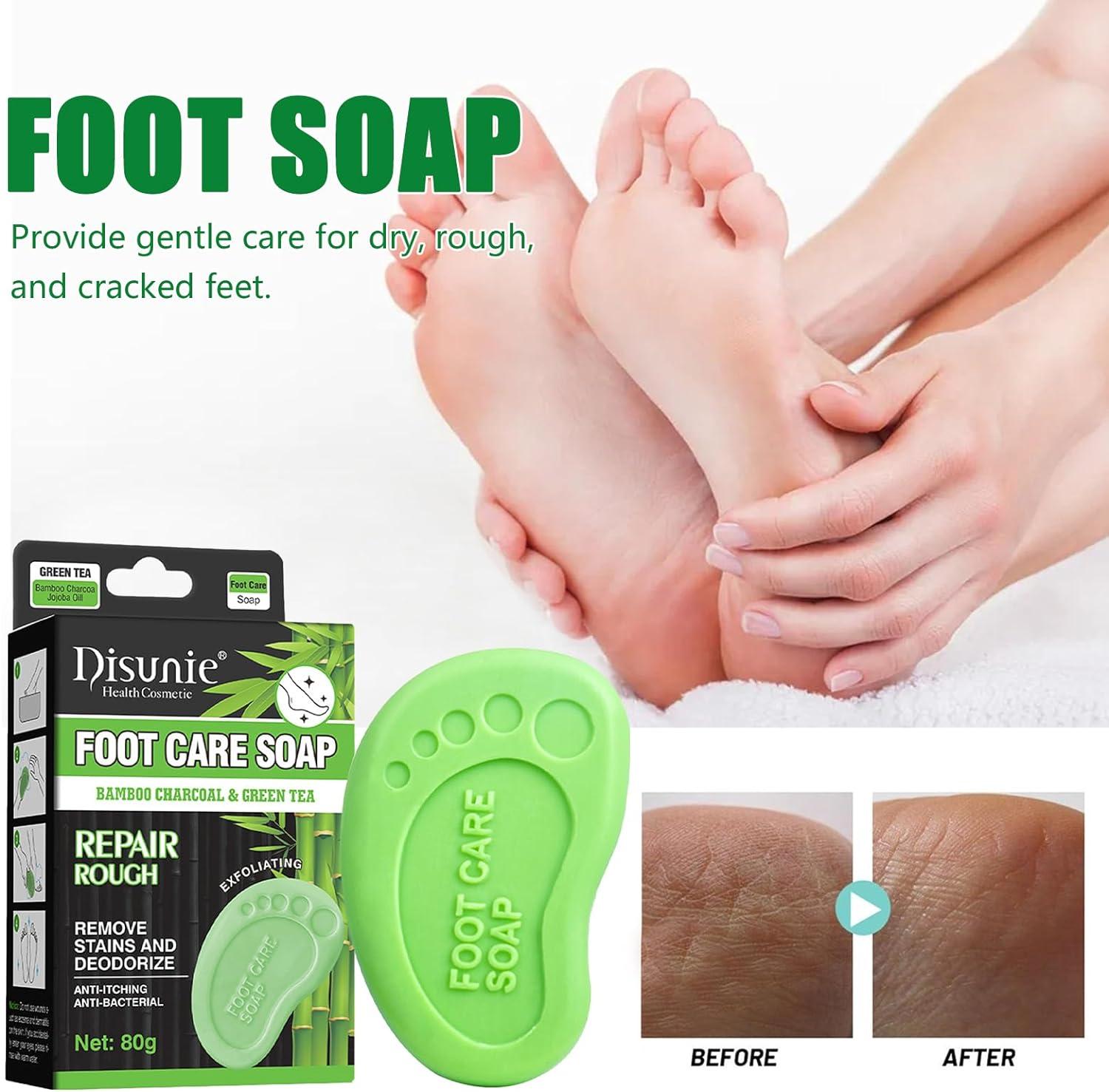 Foot Saop Scrub | Handmade Soap with Green Tea Essence Oils Protects ...
