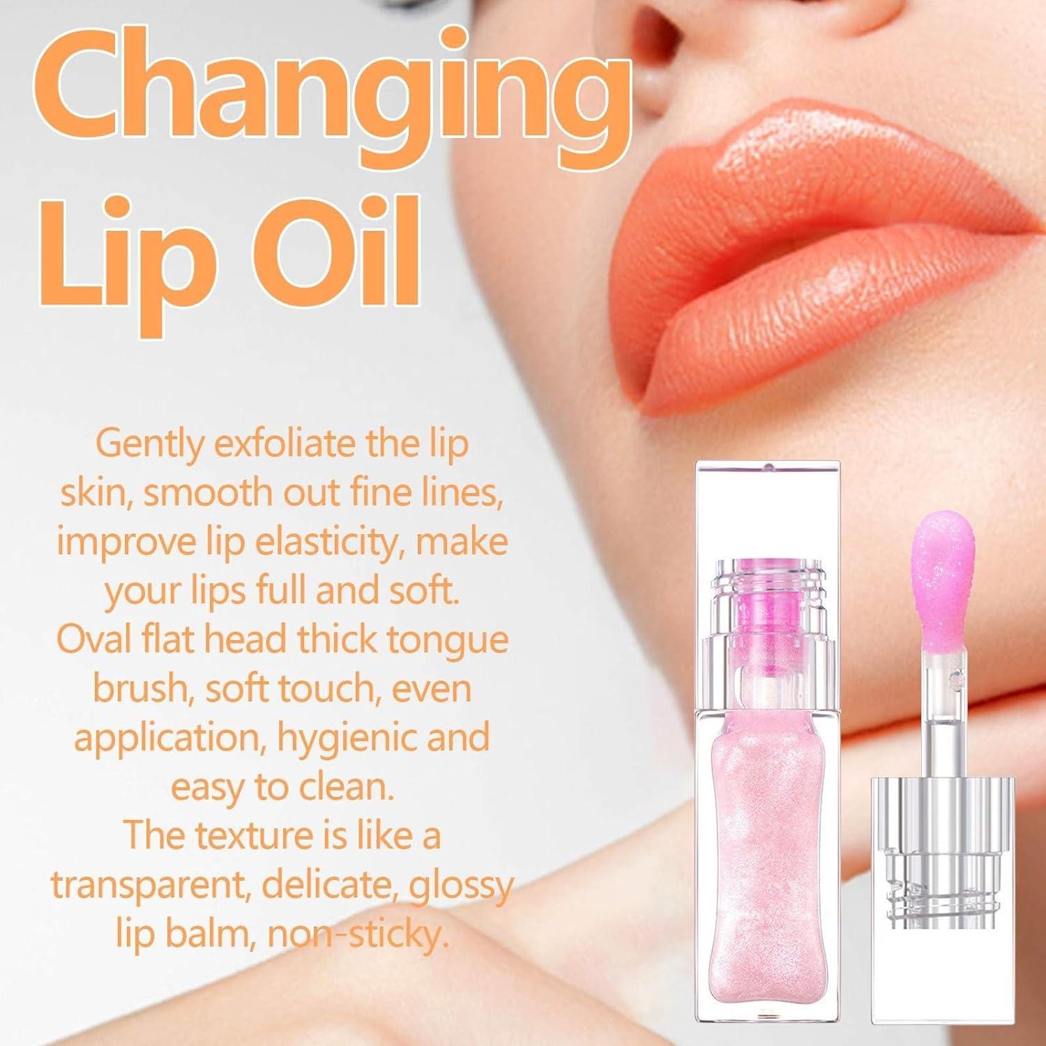 Colour Changing Lip Oil Lip Oil Lip Gloss Set Magic Color Changing Lip ...