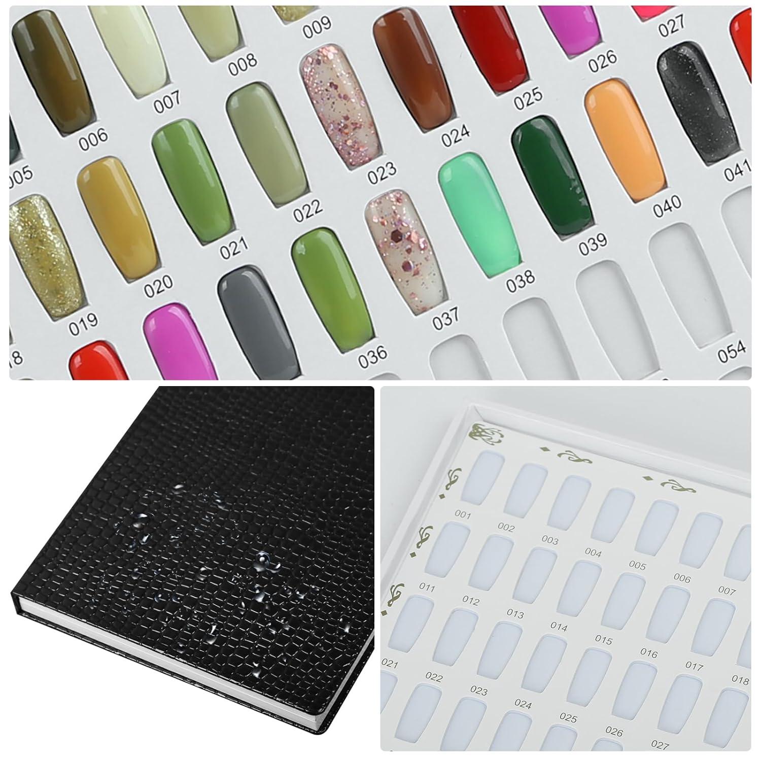 Professional 308 Nail Colors Chart & Black Display Book | Nail Gel ...