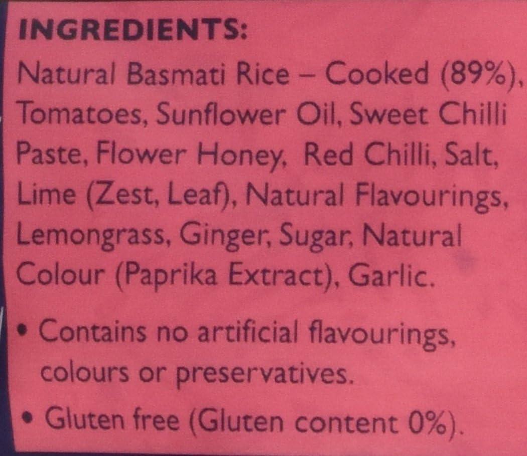 Tilda Microwave Sweet Chilli & Lime Basmati Rice 250g - Delicious and ...