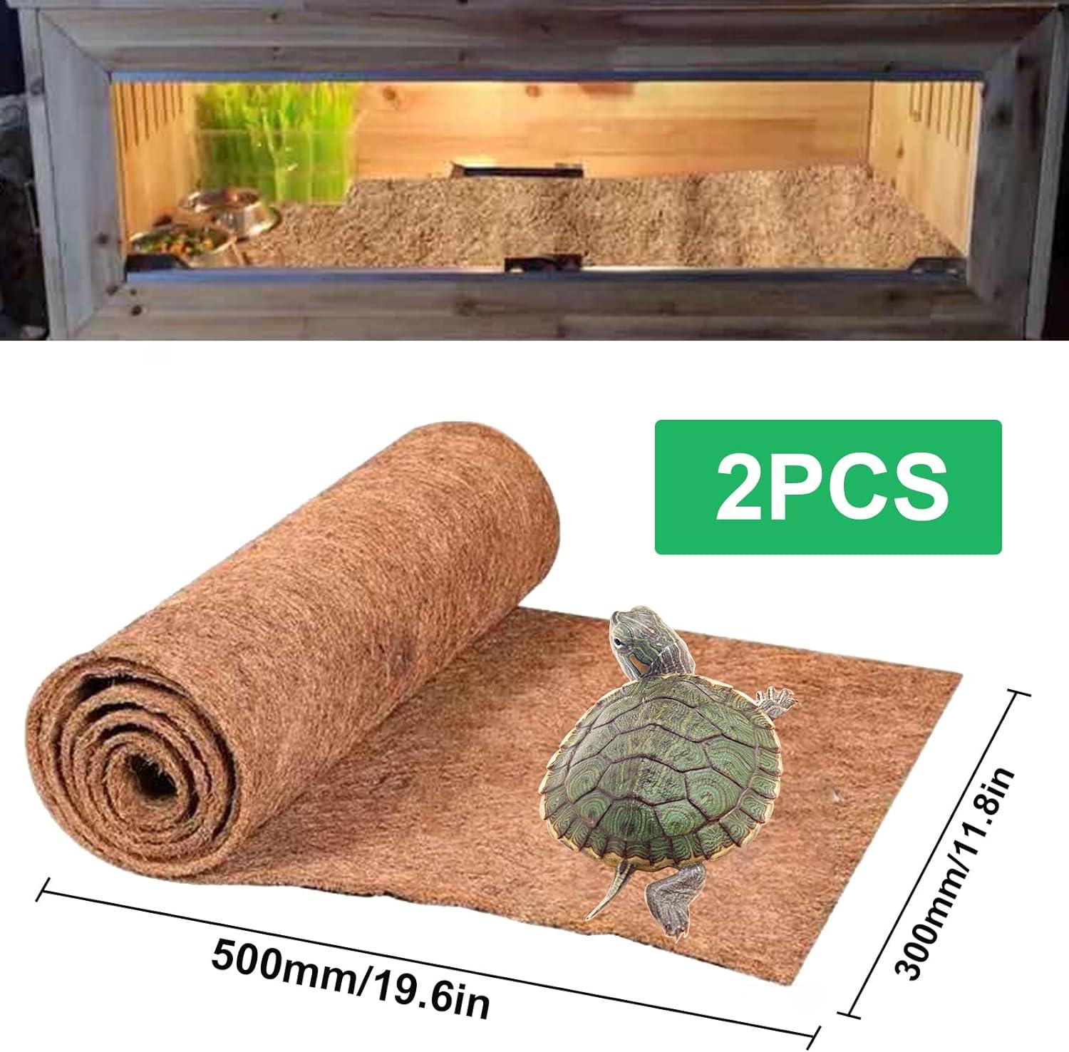 Midyrrg 2 Rolls Reptile Carpet Coconut Fiber Bearded Dragon Substrates ...