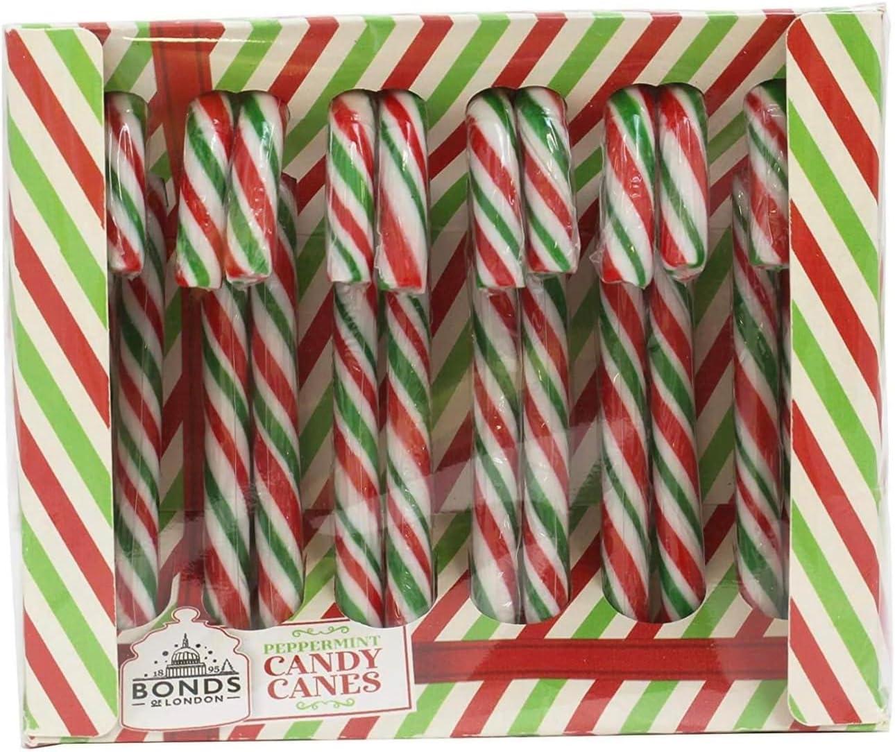 Bond Christmas Candy Canes Sweets - 12 Peppermint Candy Cane Pack of 2 ...
