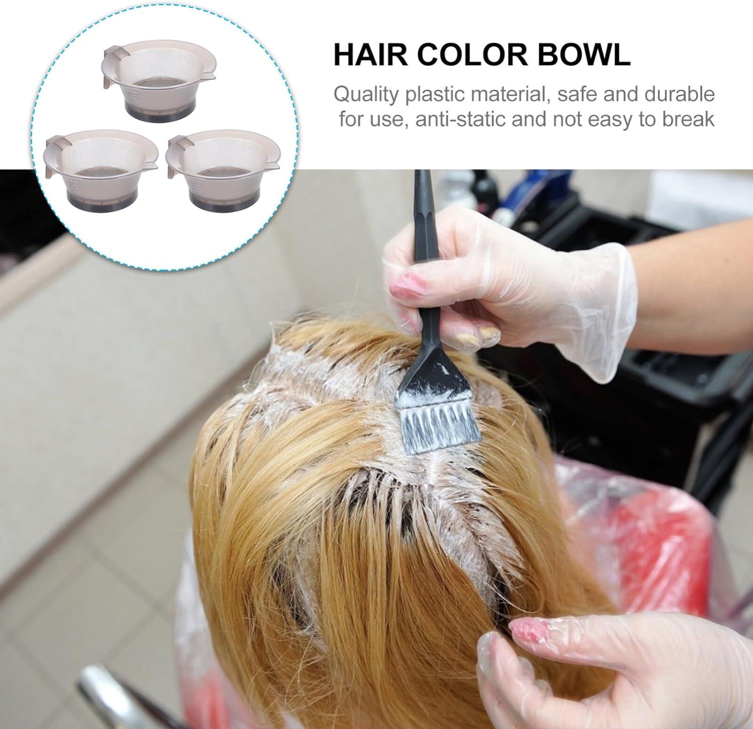 Minkissy 3 Pcs Hair Color Bowls Set | Salon Quality Hair Dye Mixing ...