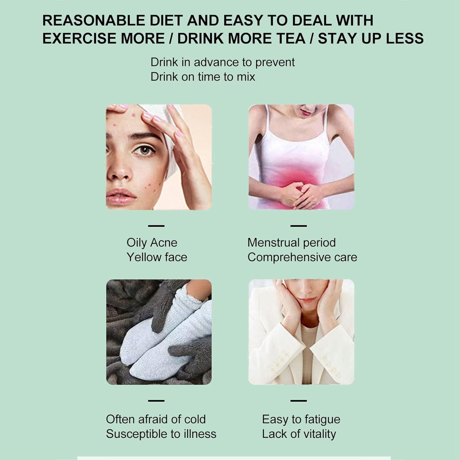 180g Dark Brown Sugar Ginger Jujube Tea with Black Sugar Cube Red Dates ...