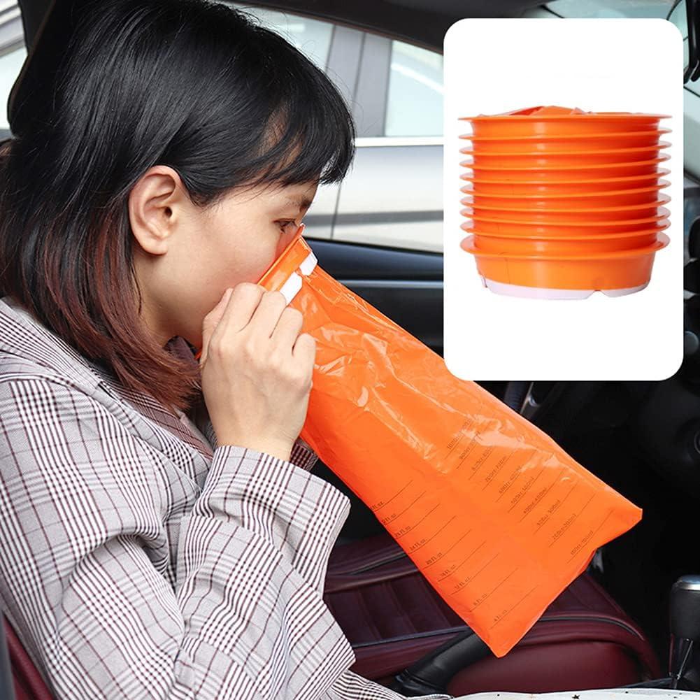 10-Pack 1000ml Emesis Bags - Disposable Vomit & Nausea Bags for Travel ...