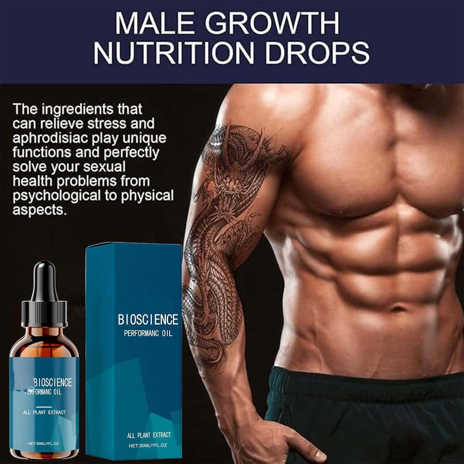 RevitaHepa Performance Oil for Men - Nutritional Growth Drops (3PC ...