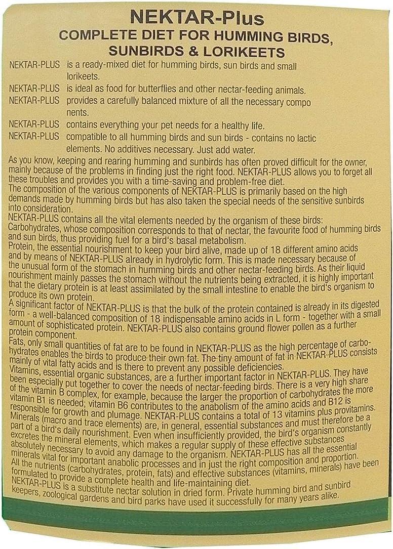 Nekton Nektar Plus - Large Size 1 Pack (20g x 3) | Premium Bird Nectar for Optimal Nutrition ...