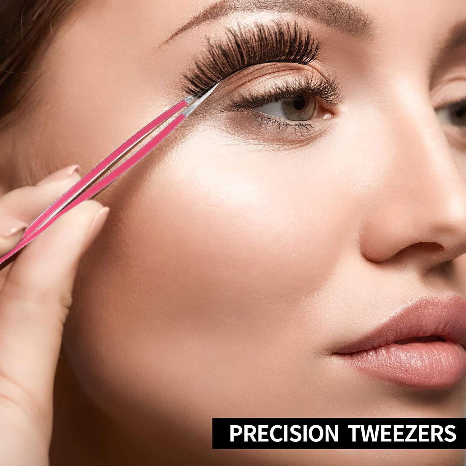 Figmettes Precision Tweezers for Ingrown Hair & Eyebrow Shaping ...