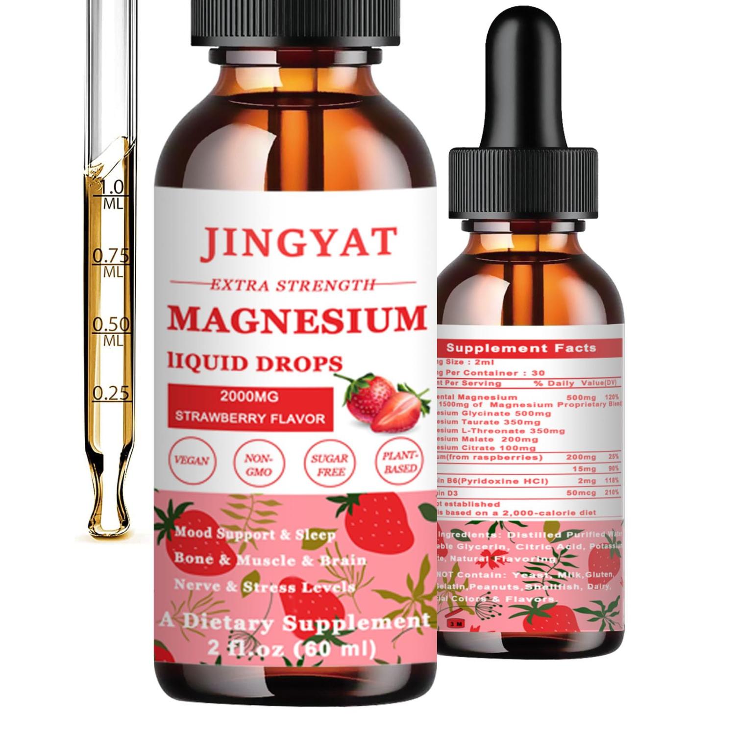 5-in-1 Magnesium Complex Drops - 1500mg High Absorption Liquid ...