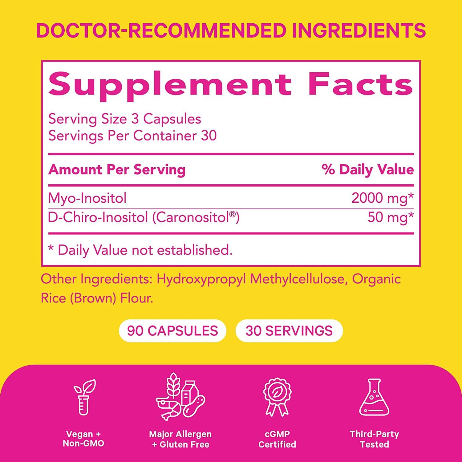 Pink Stork Myo/Chiro Inositol Blend - Ovarian Support & Fertility ...