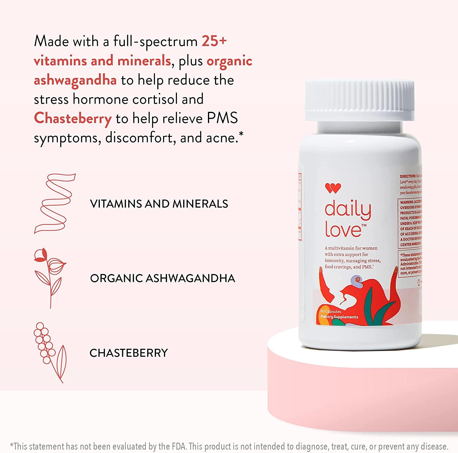 Love Wellness Daily Love Multivitamin for Women - 60 Capsules ...