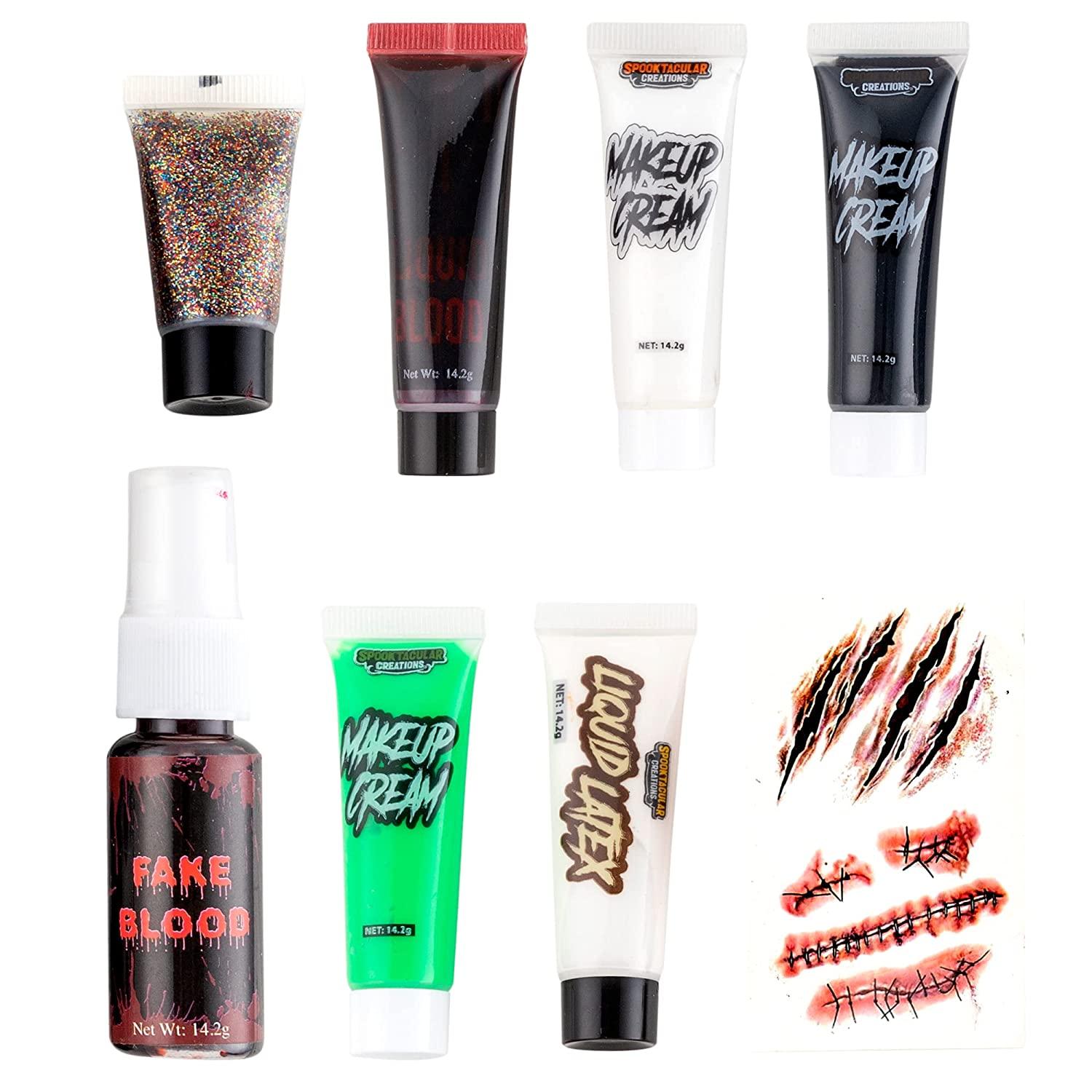 Spooktacular Creations 25 PCS Halloween Family Makeup Kit - 12 Color ...