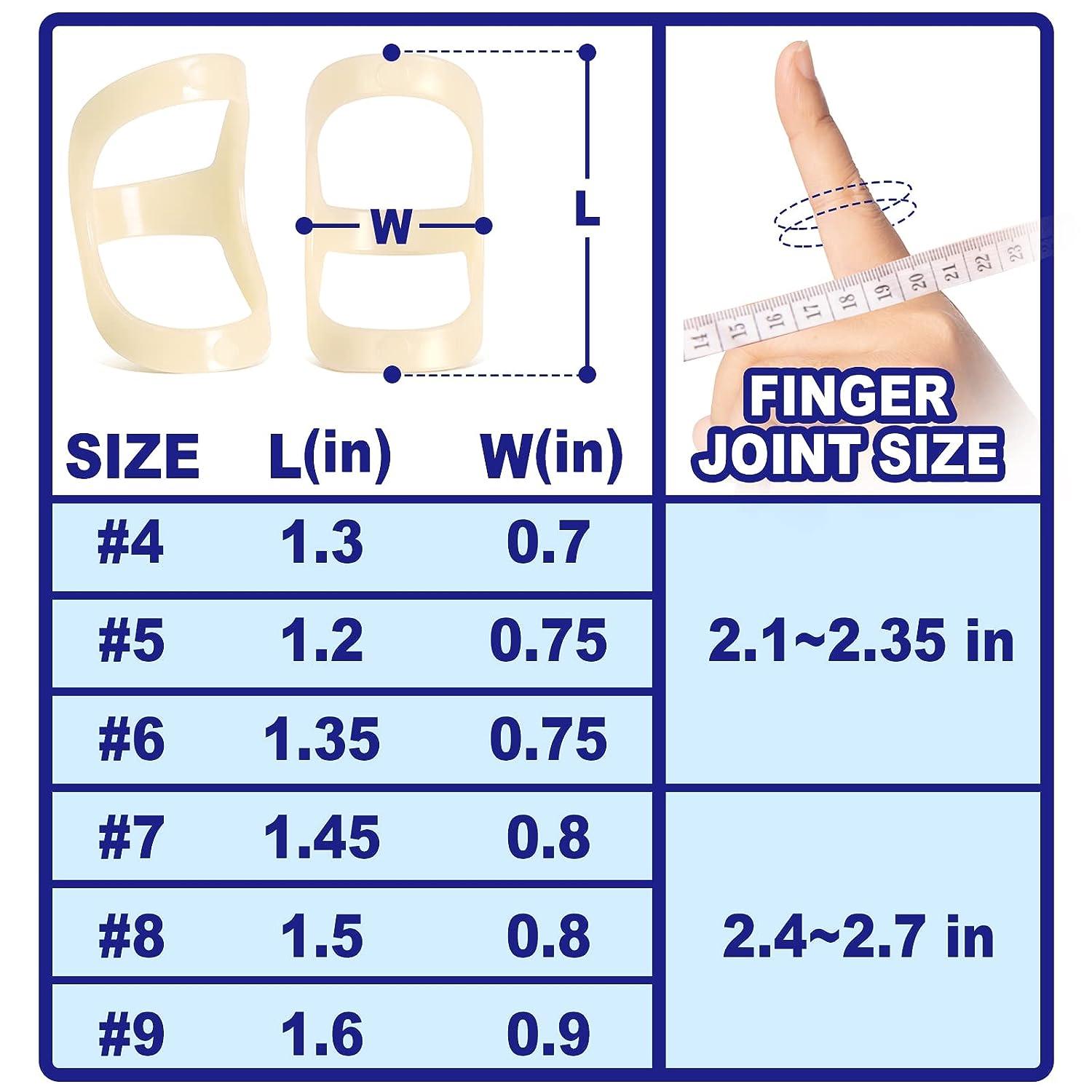 10Pcs Oval Finger Splints & Sleeves Kit - Trigger Finger Splint ...
