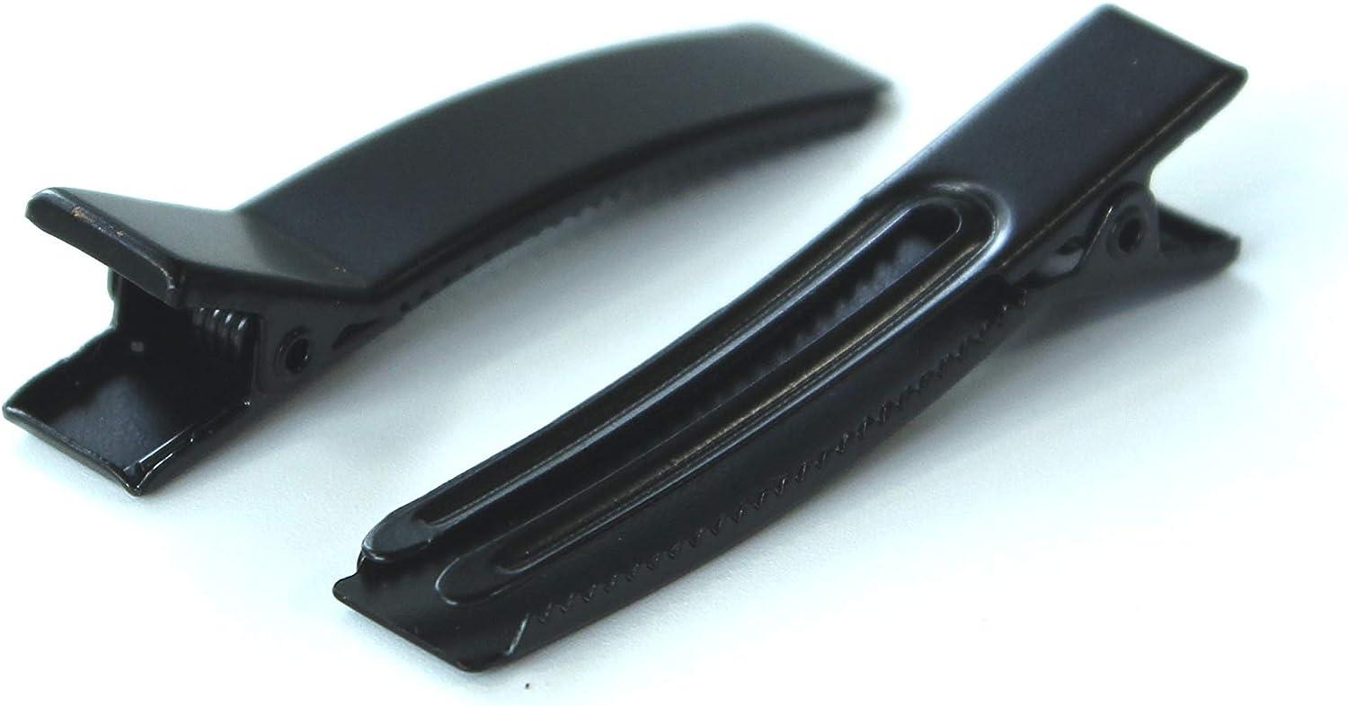 25pcs DIY 50mm Black Alligator Clips - Double Pronge, 25 Count - Pack ...