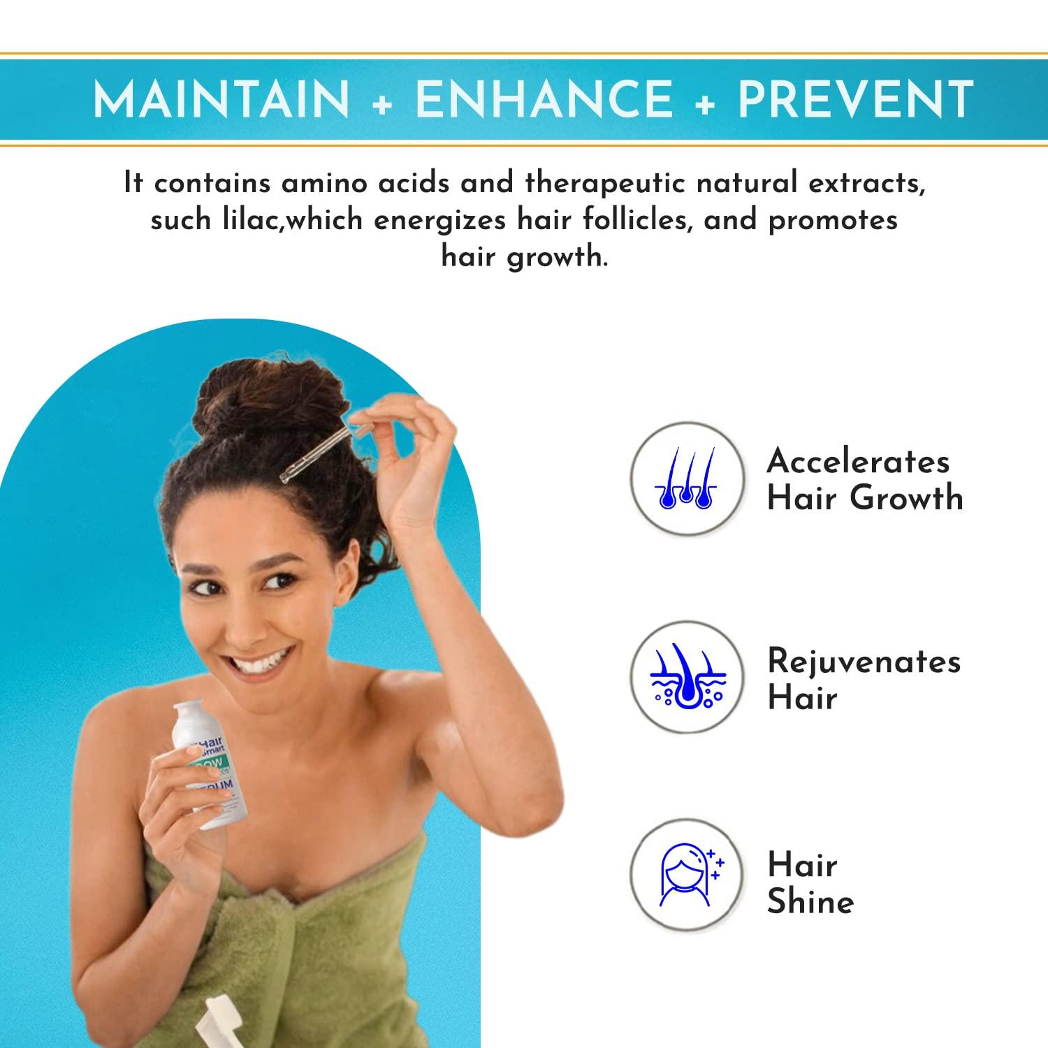 HairSmart Hair Growth Serum with Ayurvedic Herbs & Keratin | Accelerate ...