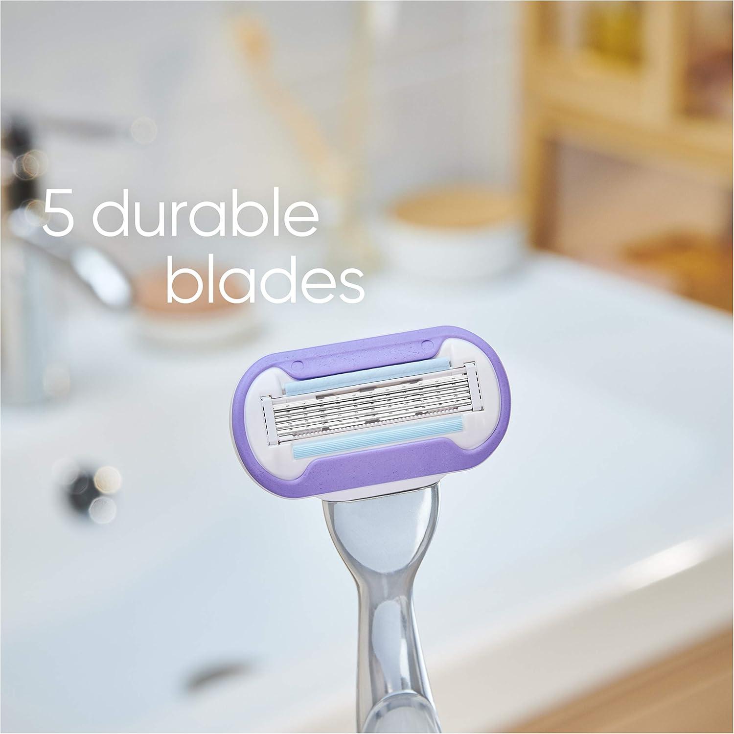 Gillette Venus Deluxe Smooth Platinum Razors for Women 1 Venus Razor 3 ...