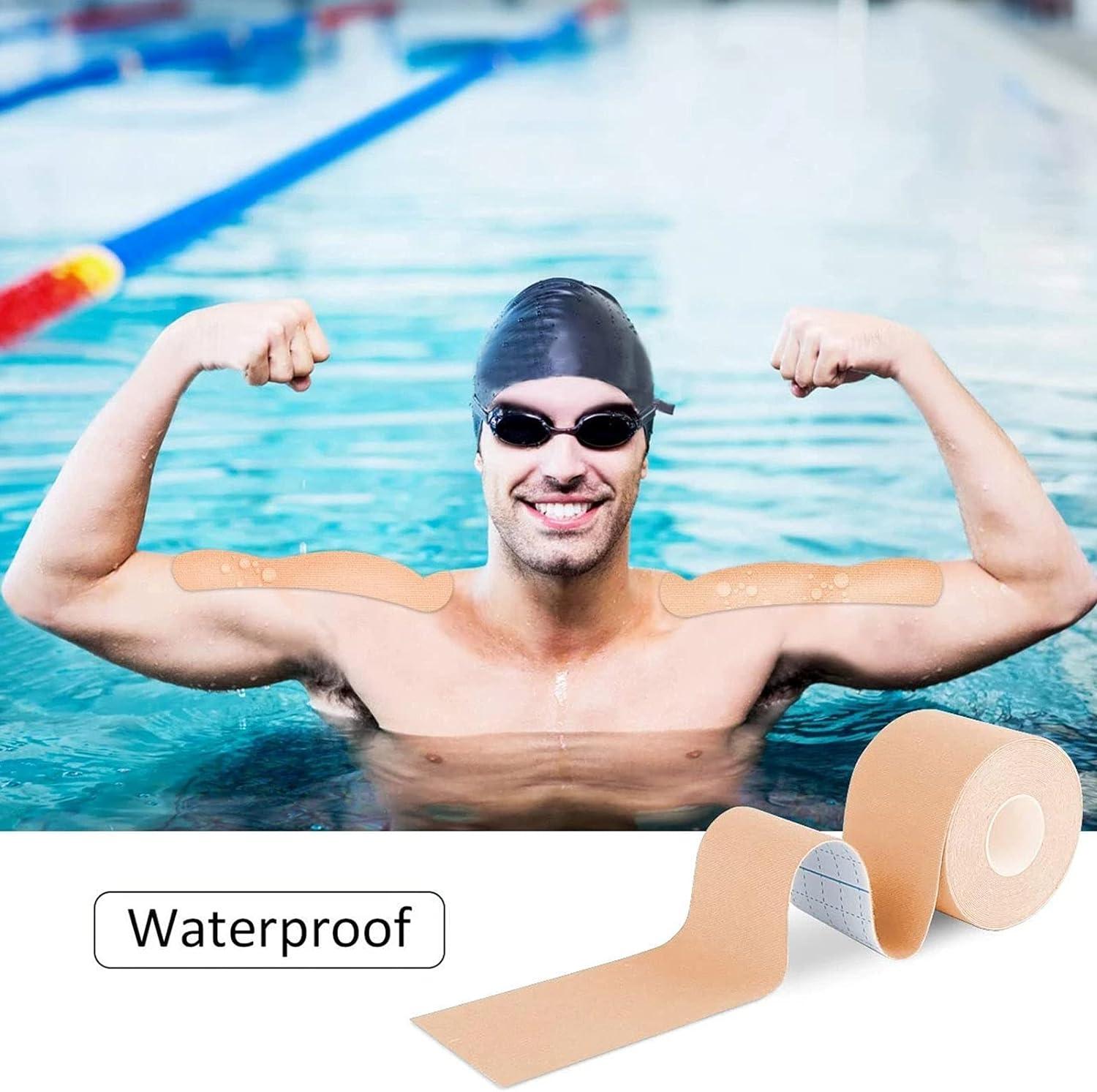 Extra Sticky 5m Kinesiology Tape - Waterproof Muscle Support for ...