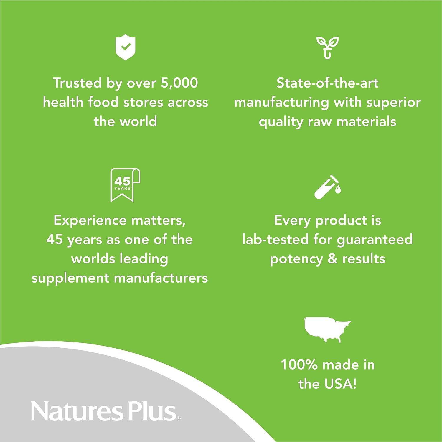 NaturesPlus Cal/Mag/VIT D3 with Vitamin K2 - Bone Health Supplement ...