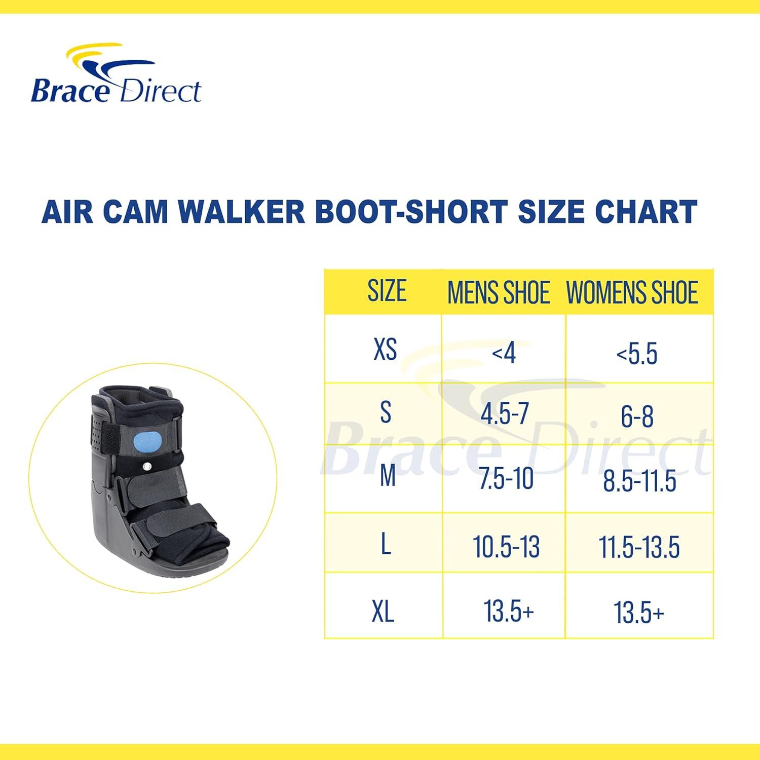 Short Air Walker Cam Boot For Foot Injuries Brace Direct Air Walker ...