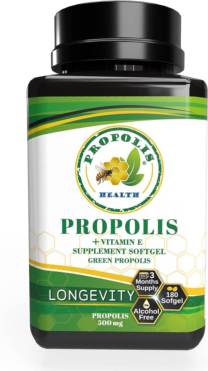 Brazilian Bee Propolis Capsules 180ct - High Concentrate 25% Dry ...
