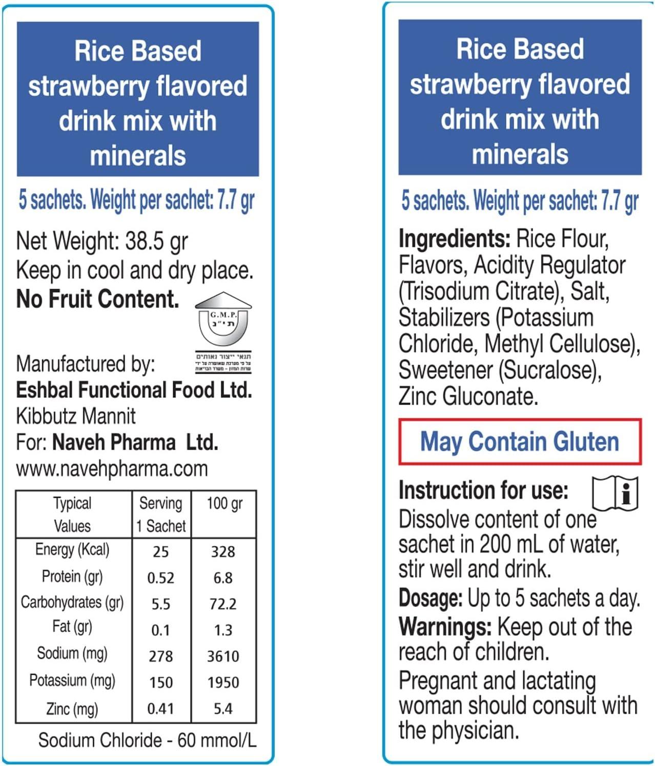 Naveh Pharma ElectroRice Anti-Dehydration Electrolyte Supplement ...